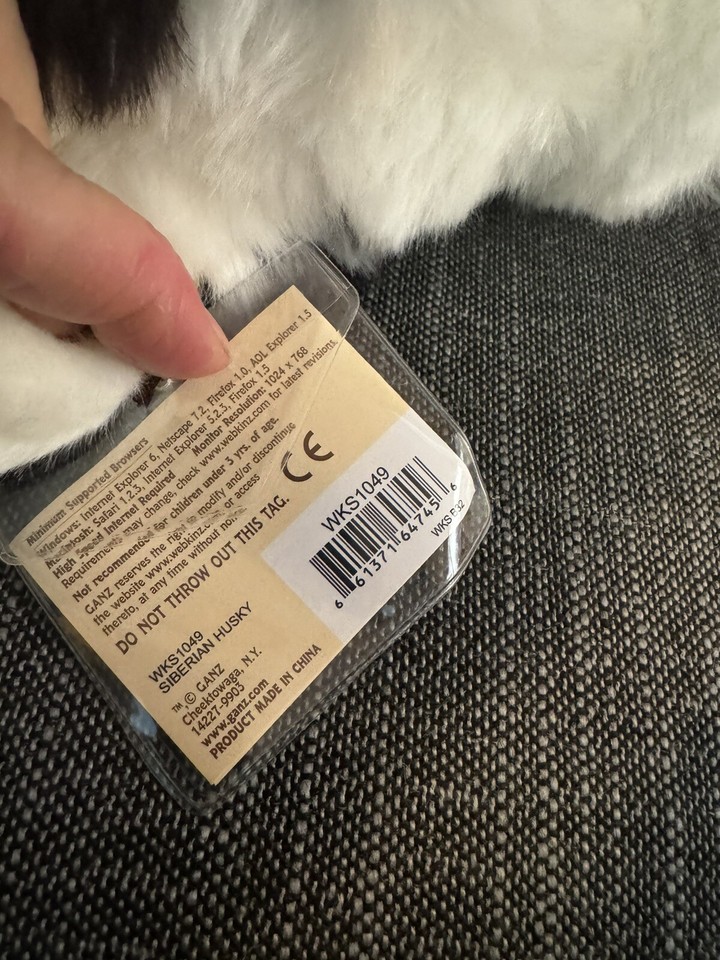 WEBKINZ- SIGNATURE SIBERIAN HUSKY NWT WKS1049 Brand New- New Old Stock ...