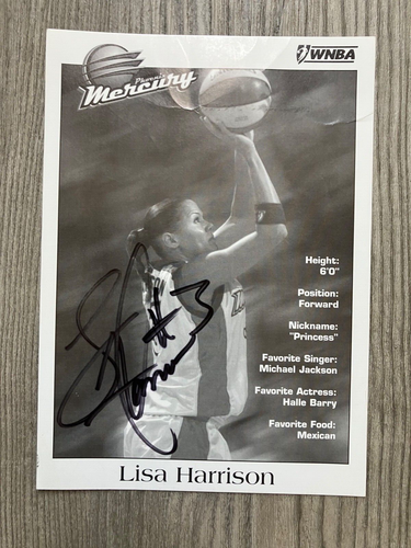 WBA Phoenix Mercury Lisa Harrison Autographed Photo Print | eBay