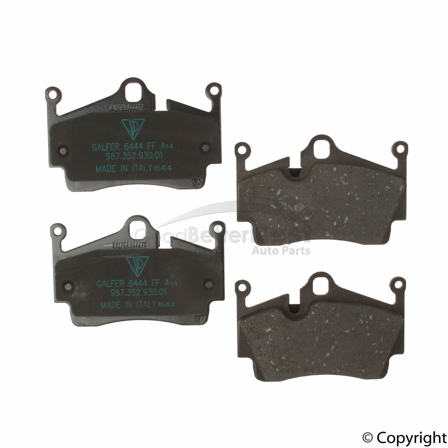 One New Genuine Disc Brake Pad Set Rear 98735293901 for Porsche | eBay