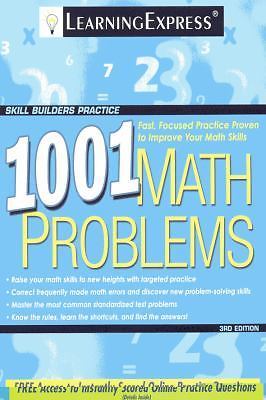 1001 Ser.: 1001 Math Problems by LearningExpress Staff (2009, Trade ...