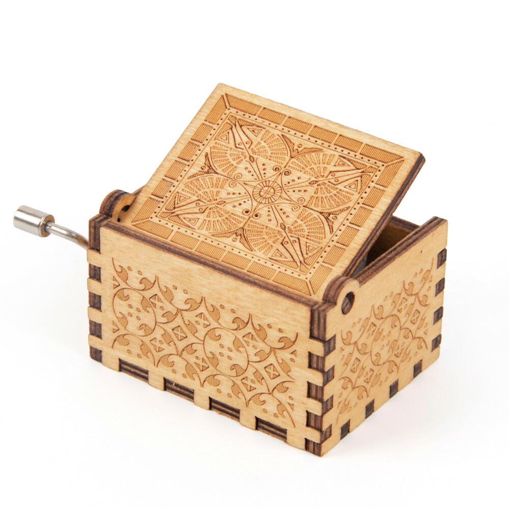 Toy Kid Gift Handmade Wooden Hand Crank Music Box Twinkle Twinkle ...
