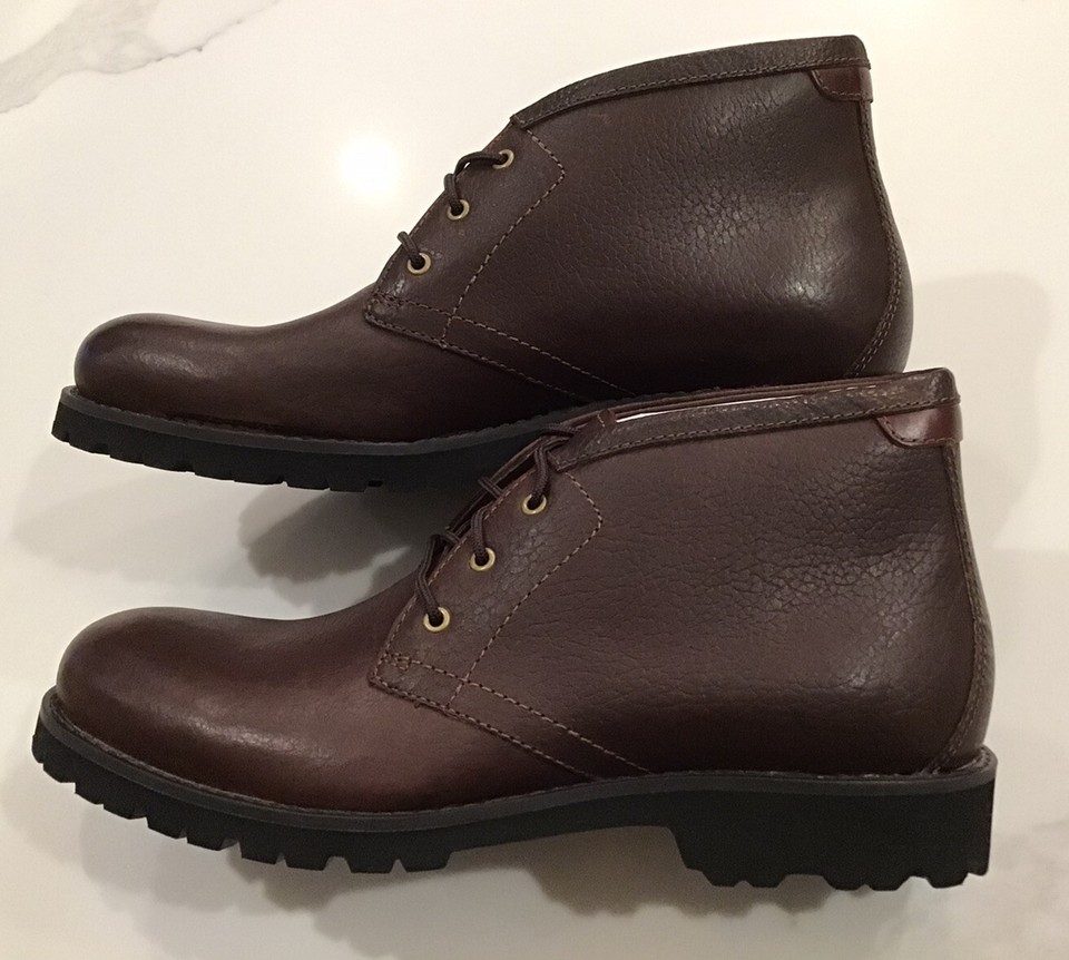 H.S. Trask Dark Brown Garrett Chukka Boots American Bison Leather Men’s ...