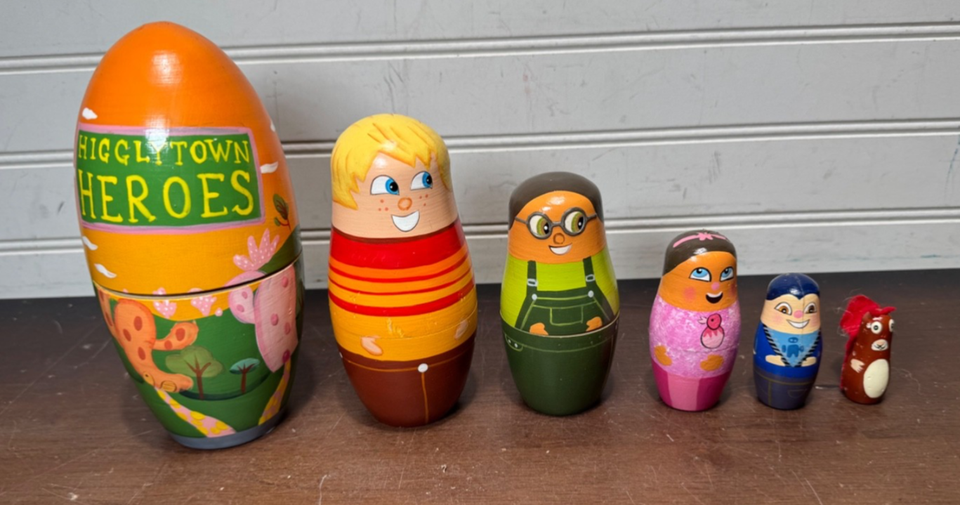 Disney Higglytown Heroes Wooden Nesting Dolls Matryoshka HTF Set of 6 & 4 **READ | eBay
