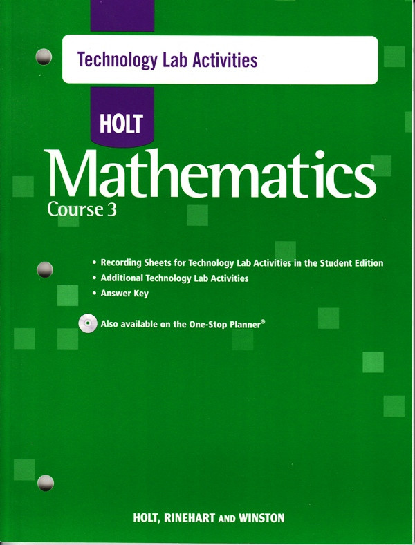 HOLT MATHEMATICS COURSE 3: TECHNOLOGY LAB ACTIVITIES - NEW ...