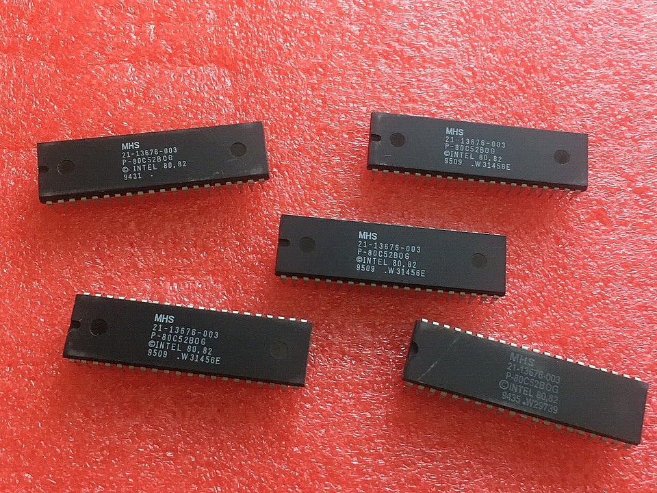 5 pieces P80C52 P80C52BOG MHS Vintage Integrated Circuit 40-Pin Dip ...