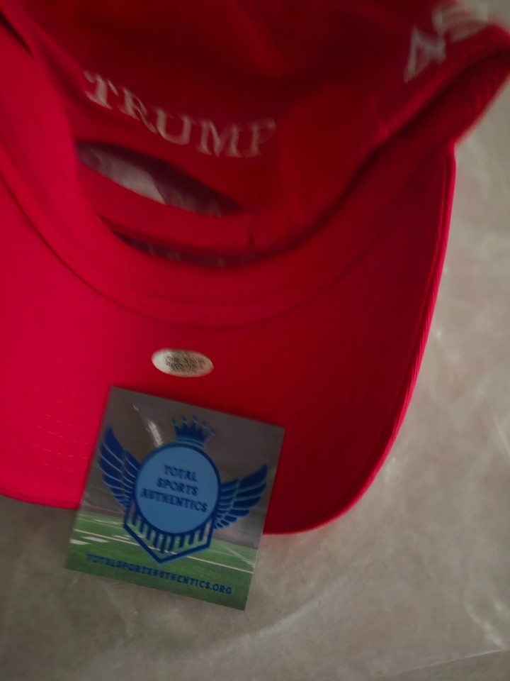 DONALD TRUMP PRESIDENT 45-47 SIGNED AUTOGRAPHED MAGA CAMPAIGN HAT TSA ...