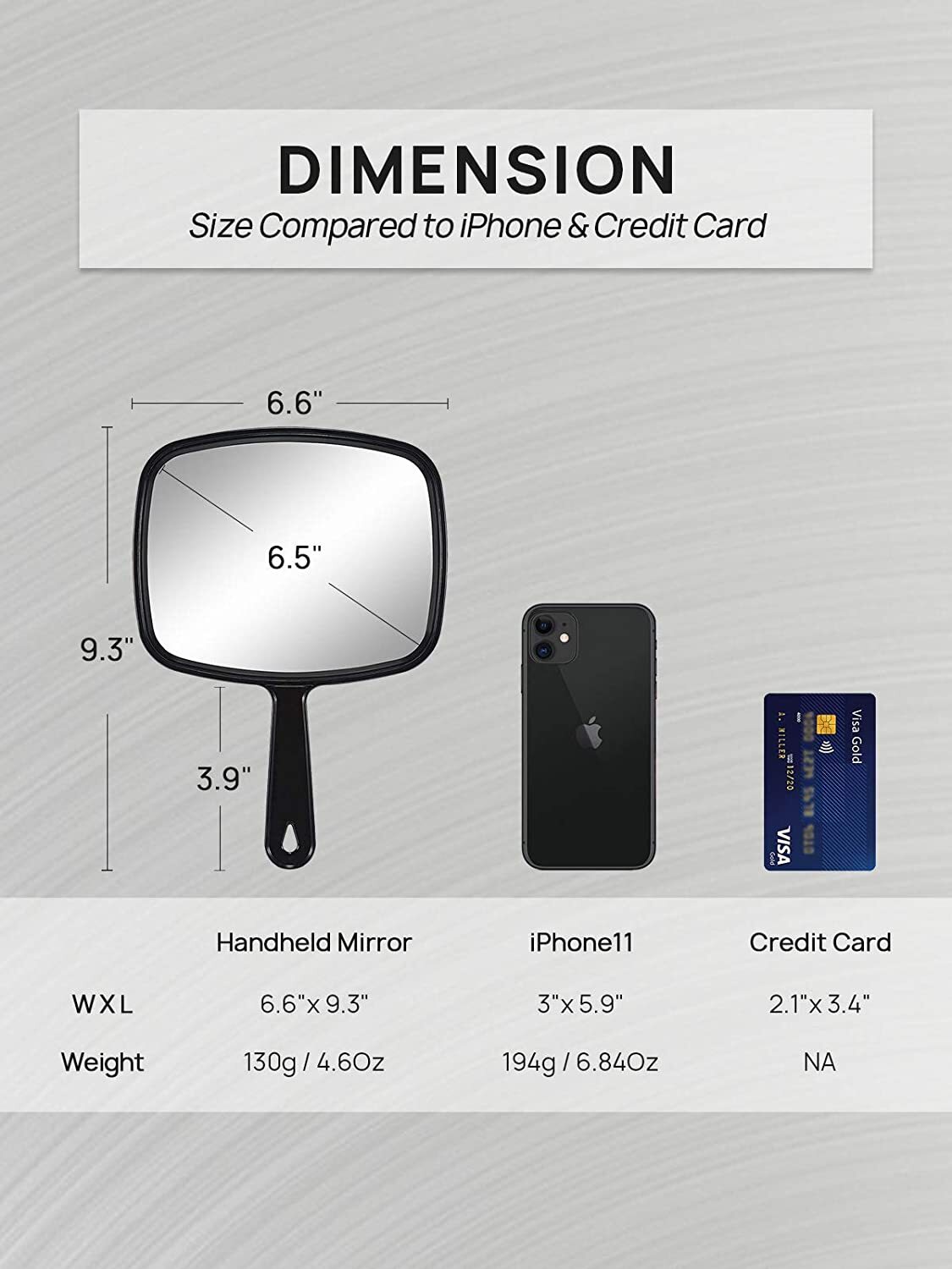 Nicole Fantini's Professional Salon Hair Stylist Large Handheld Mirror ...