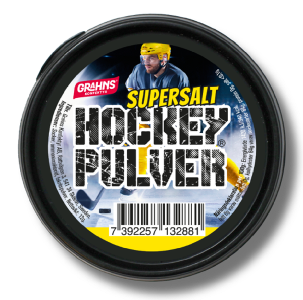 Grahns Hockey Pulver - Swedish Super Salt Salmiak Powder Candy 12g 24 ...