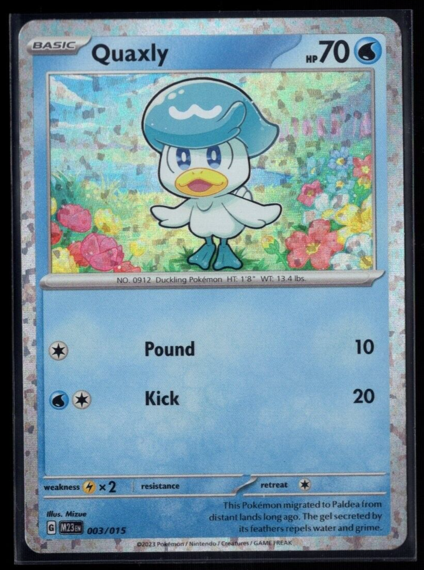 Quaxly 003/015 Confetti Holo McDonald's Promo Pokemon TCG Near Mint | eBay