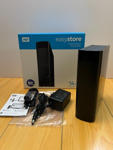 WD easystore 14TB External HDD - USB 3.0 | 7200 RPM (WDBAMA0140HBK-NESN ...