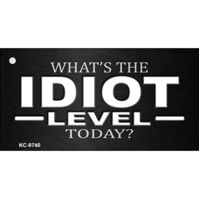 Idiot Level Novelty Metal Key Chain KC-9740 | eBay