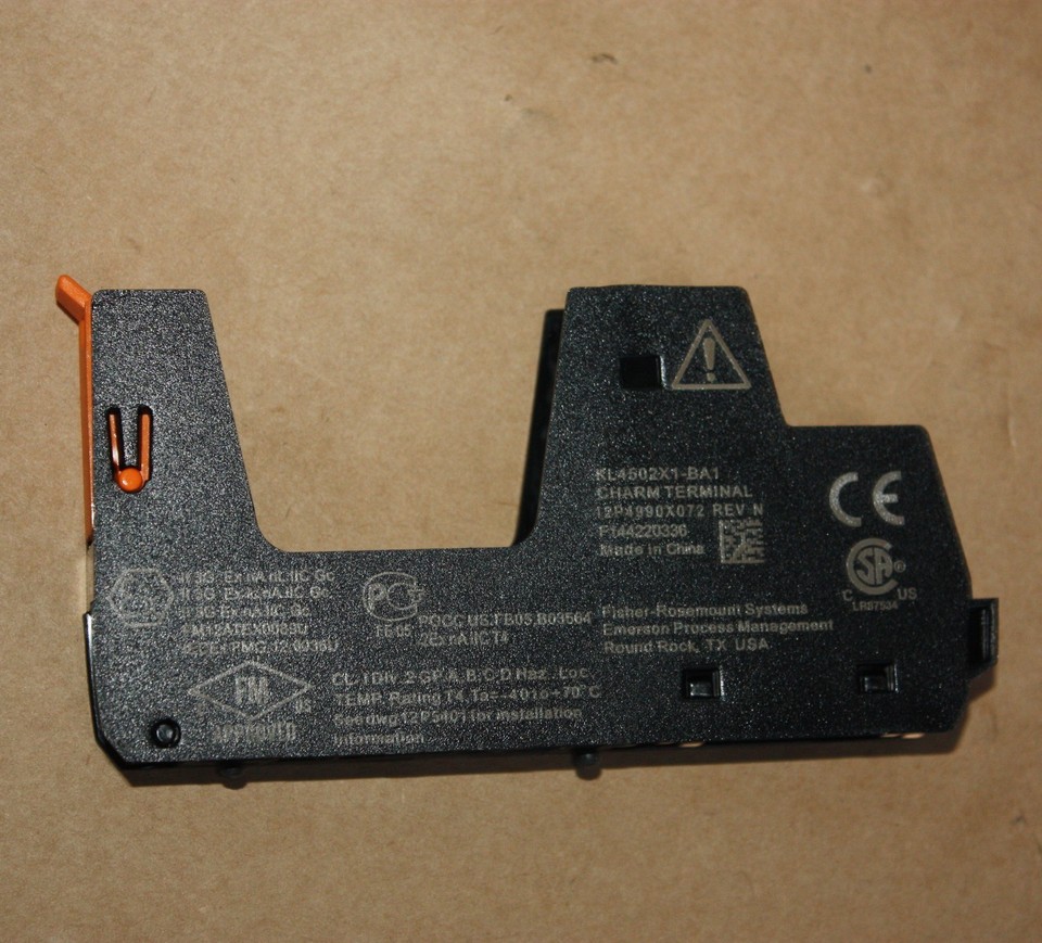 Emerson DELTAV DCS KL4201X1-BA1 CHARM BASEPLATE TERMINALS ADDRESS ...