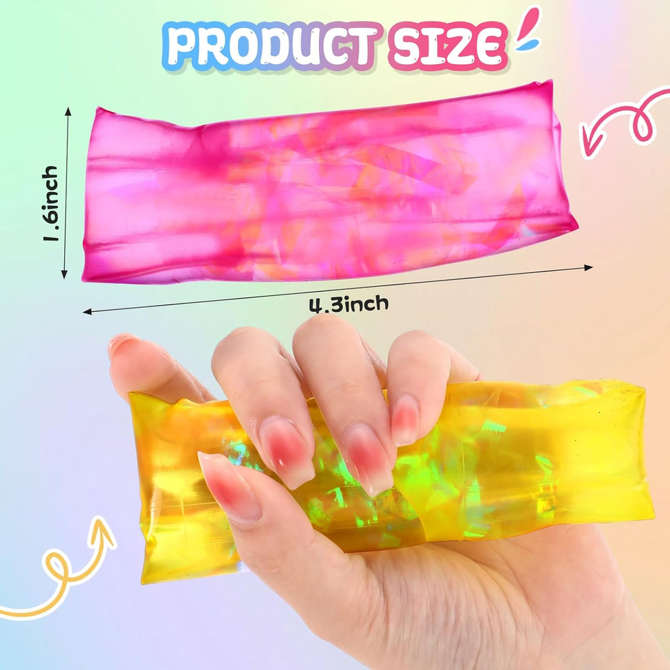 24 Pcs Water Snake Fidget Toys Water Wiggler Can'T Hold Novelty Trick ...