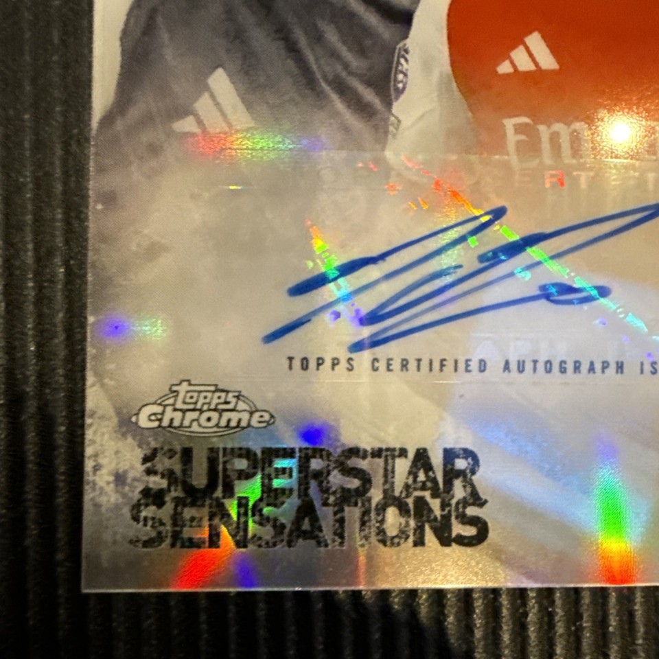 2026 Topps Chrome EPL Declan Rice Superstar Sensations Auto RARE 1: ...