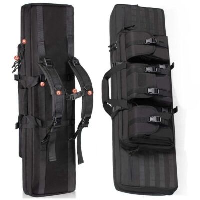 36" Tactical Carbine Rifle Bag Range Gun Carry Case Double Padded ...