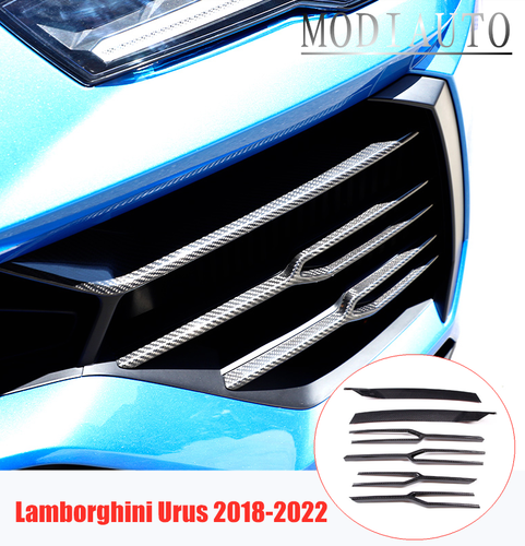 Dry carbon front bumper Grill Strips Cover Trim For Lamborghini Urus ...