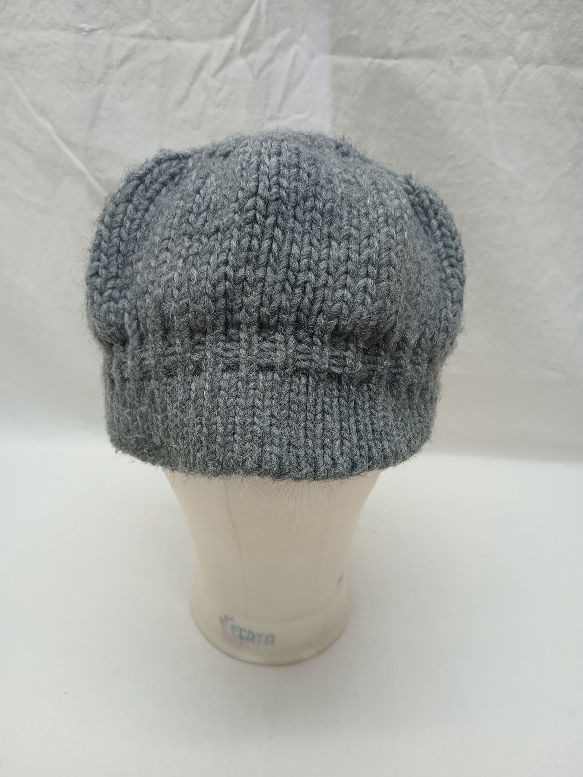 MADISON 88 - Gray 70/30 Wool/Acrylic Winter Stocking Cap With Bill | eBay