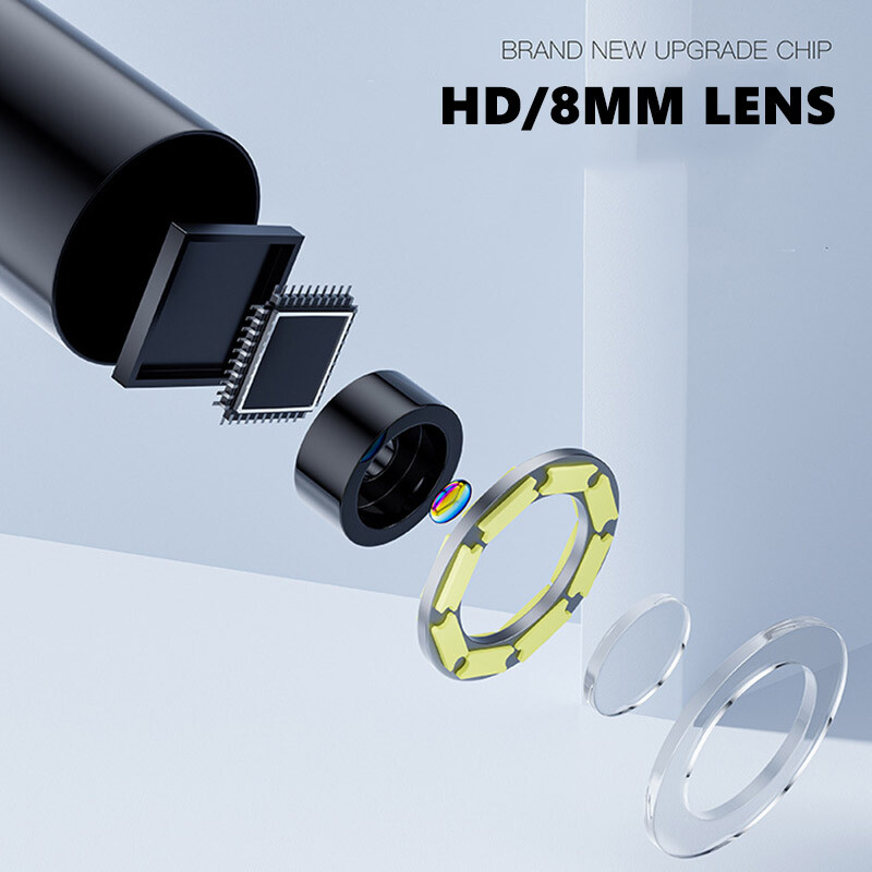 1080P Handheld Endoscope Drain Pipe Sewer Inspection Camera Plumbing ...