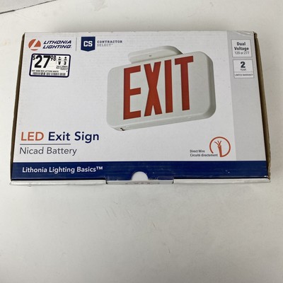 Emergency & Safety Lights - Lithonia Exit Sign