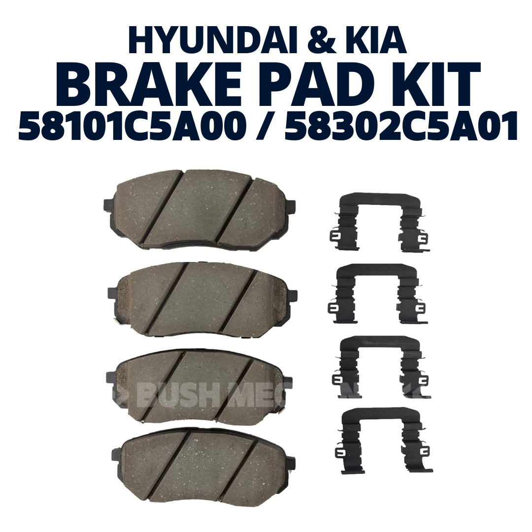 GENUINE OEM Hyundai Kia Front Rear Disk Brake Pad Kit Sorento 2015-2017 ...