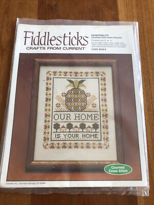 FIDDLESTICKS CROSS STITCH HOSPITALITY Code 9029-8 | eBay