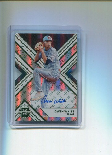 2018 Elite Extra Edition Status Emerald Green Die Cut Owen White Auto 2 ...