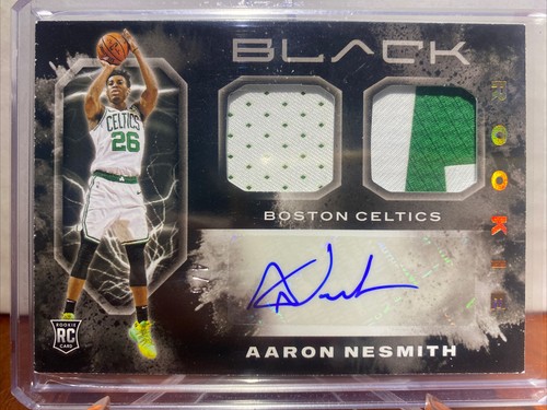2020-21 Panini Black Aaron Nesmith Rookie Memorabilia Autographs Holo ...
