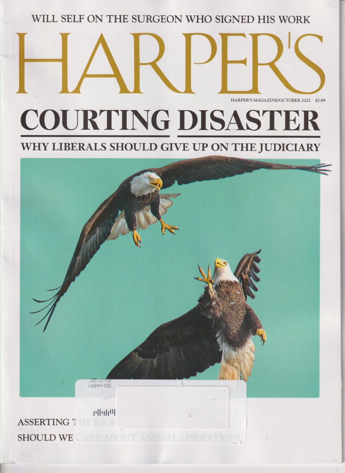 Harper's October 2022 Courting Disaster (Magazine: Commentary) | eBay