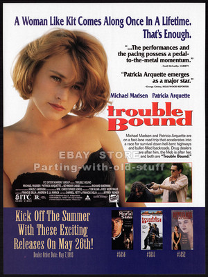 TROUBLE BOUND__Orig. 1993 Trade AD / ADVERT__Patricia Arquette_Michael Madsen | eBay