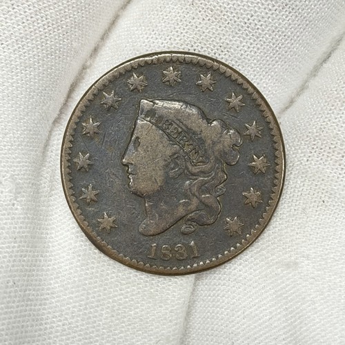 1831-P Coronet Matron Liberty Head Large Cent 1C One Penny Copper US ...