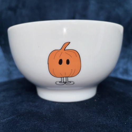BIA Halloween Fall Serving Ceramic Bowl Pumpkin Witch Ghost Vampire ...