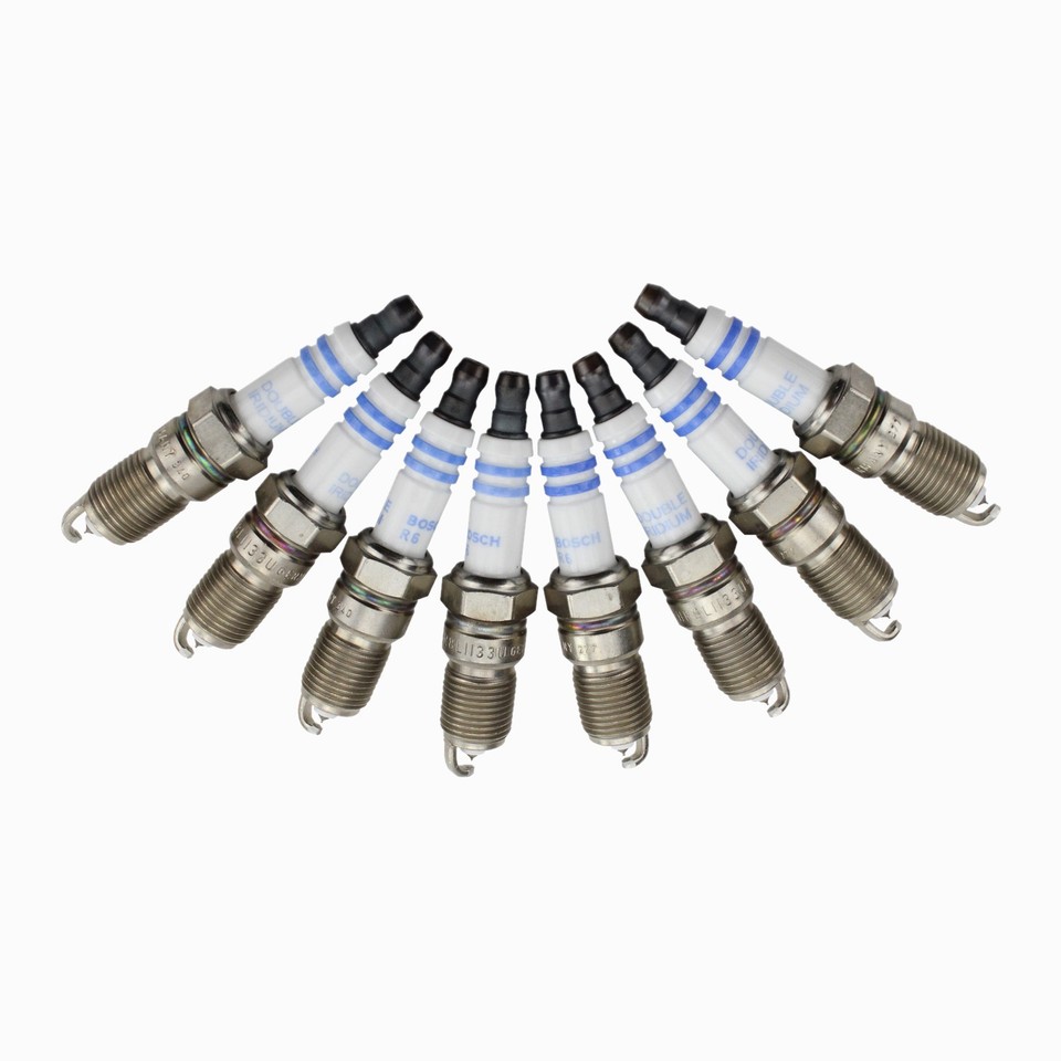 Bosch 9602 Double Iridium Spark Plugs Set of 8 for Buick Cadillac Chevy ...