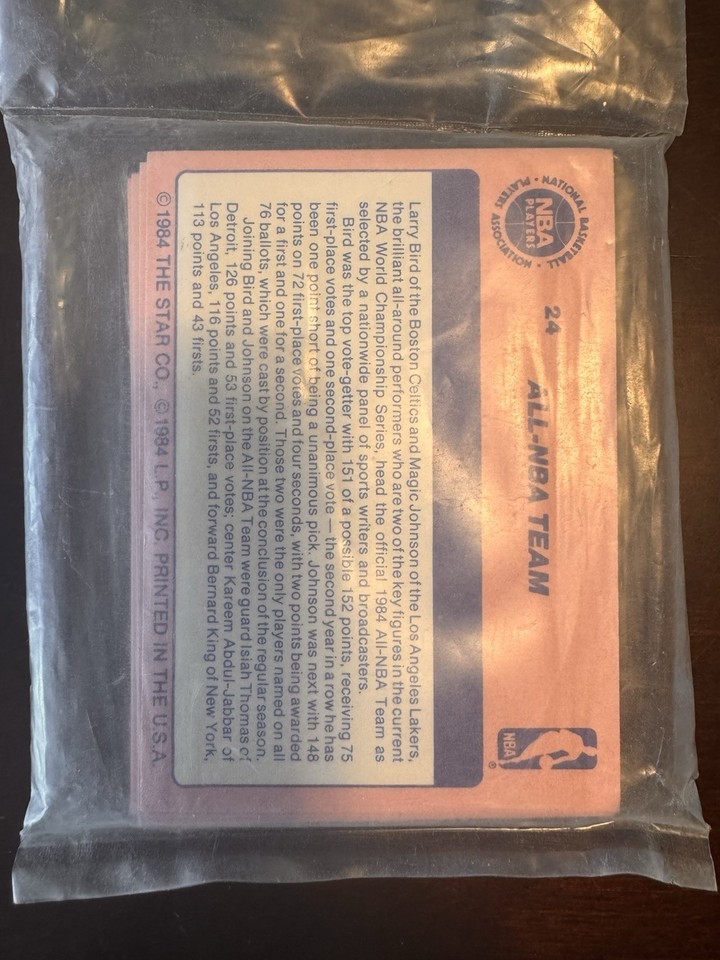 1983-84 Star ‘84 NBA Award Winners Sealed Bag | eBay