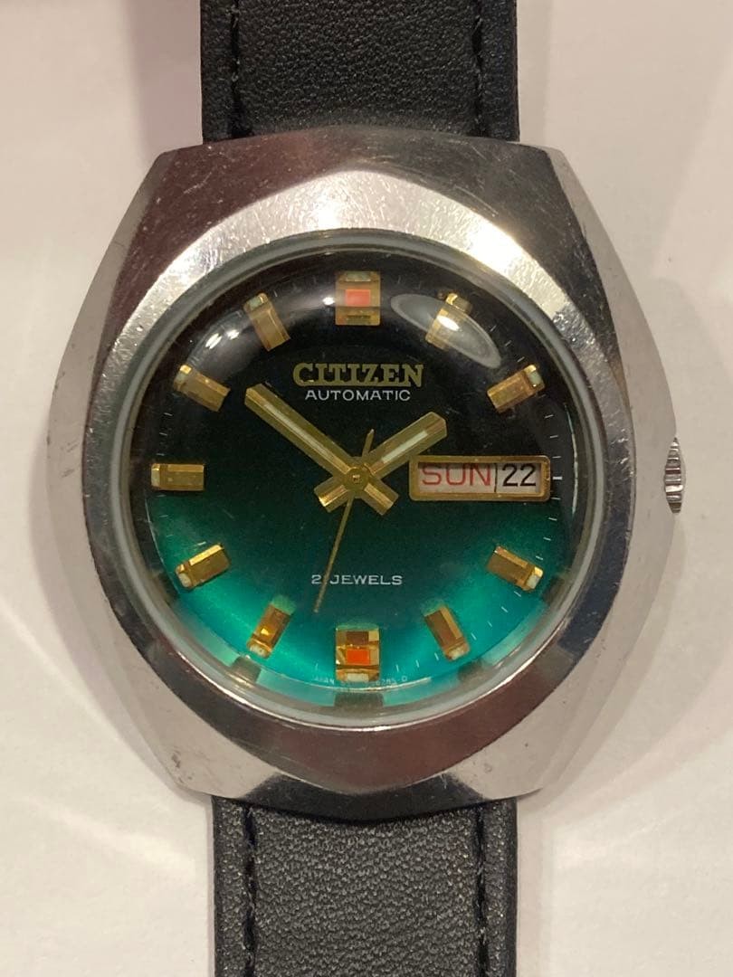 Citizen Vintage Green Dial Automatic Mens Watch Rare … - Gem
