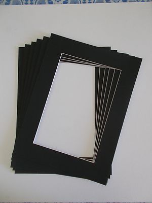 6 x Professional Picture Framing Mat Boards 16'' x 20'' with A3 Photo ...
