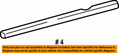 75730-60041 Toyota Moulding assy, rear door belt, rh 7573060041, New ...
