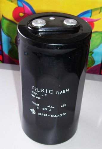 1 8200uF 400V FELSIC FLASH Capacitor - Electrochemical SIC - SAFCO @ | eBay