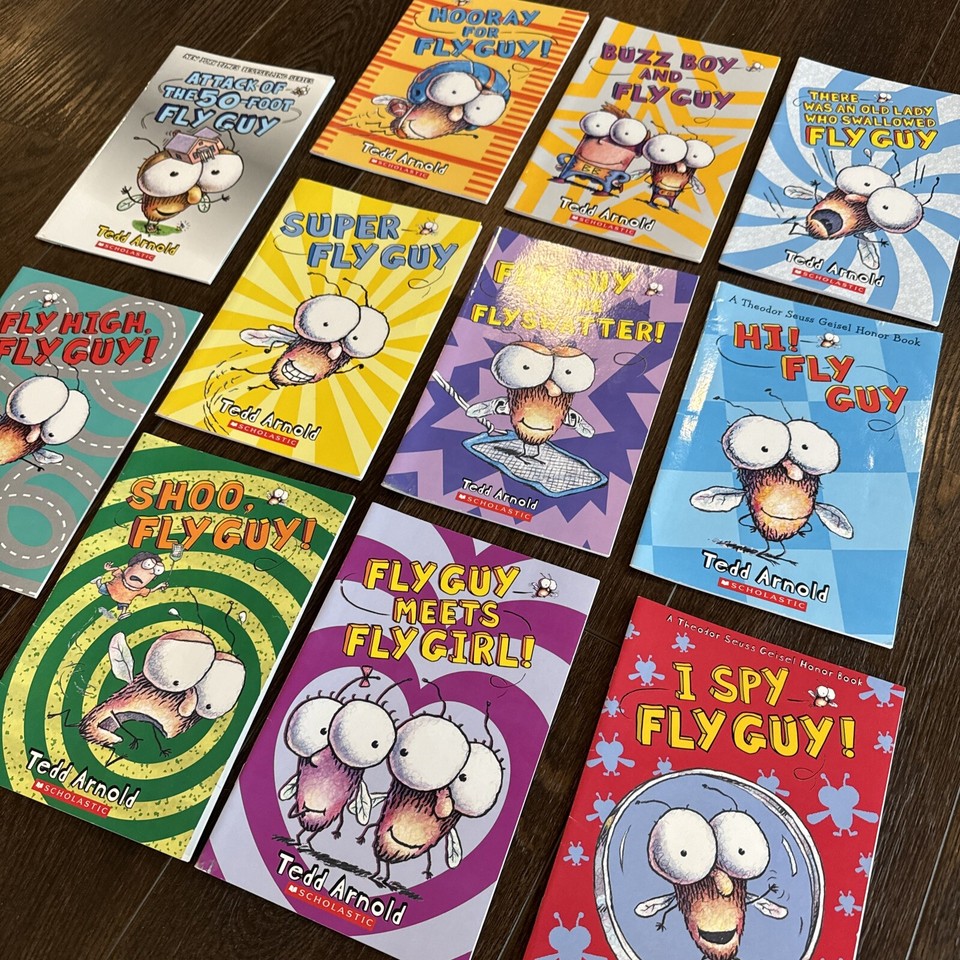 Lot Of 11 Fly Guy Children’s Books; By Tedd Arnold; Hi! Fly Guy | eBay