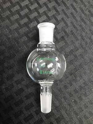 CHEMGLASS Glass 50mL 14/20 Chromatography Solvent Reservoir Bump Trap ...