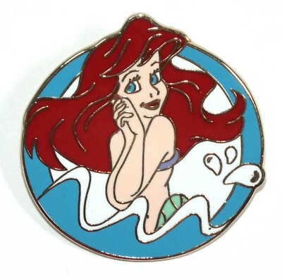 Disney Pin Trading Little Mermaid Princess Ariel Blue Circle Hands ...