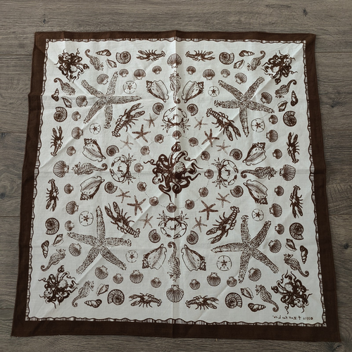 Zen for Life Bandana Tropical Beach Shells Starfish Octopus Cotton ...