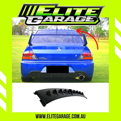 Rear Roof Vortex Shark Fins Spoiler Fits Mitsubishi Lancer EVO 7 8 9 ...