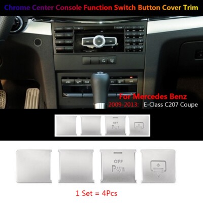 Center Console CD Panel Radar Switch Button Cover For Mercedes Benz E ...
