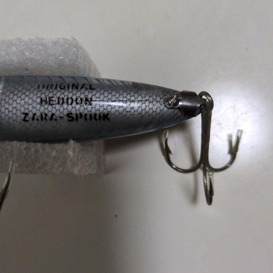 Heddon Zara Spook 3rd Silver Old Floating Pencil Bait Rare Vintage Lure ...