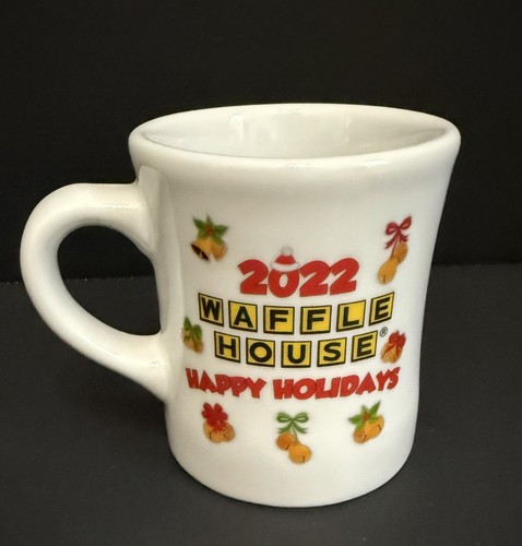 Waffle House Coffee Mug 2022 Christmas Holiday Reindeer Cup Breakfast ...