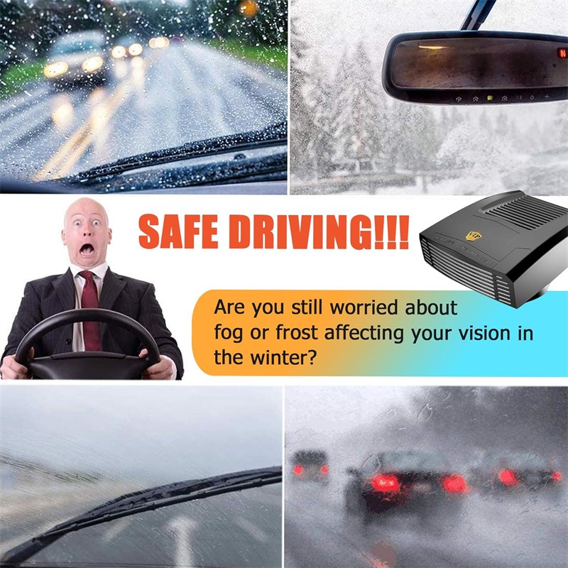 1200W Heater Portable Heating Cooling Fan Defroster Demister for Car ...