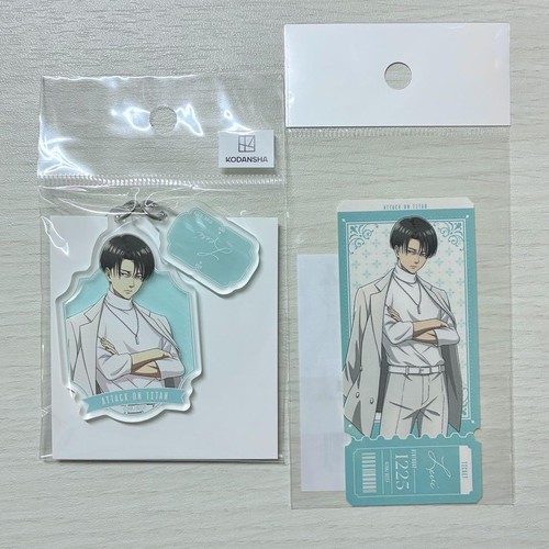 Attack On Titan Levi White Coordination Acrylic Key Sticker | eBay
