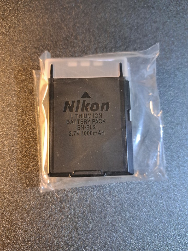 Nikon Battery EN-EL2 Li-Ion FACTORY BRAND NEW! 3.7V 1000mAh for Nikon ...