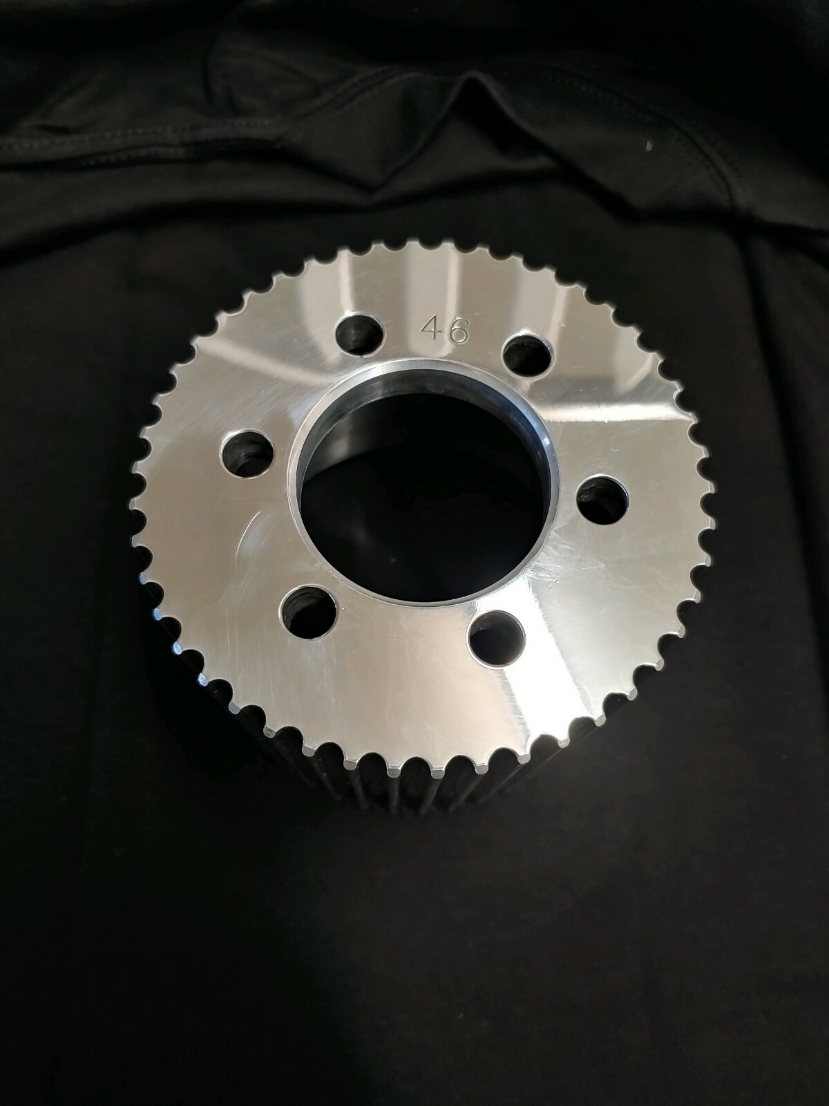 Mooneyham 46T 8mm Billet Blower Pulley 8mm Chevy Hemi Alky Dragster ...