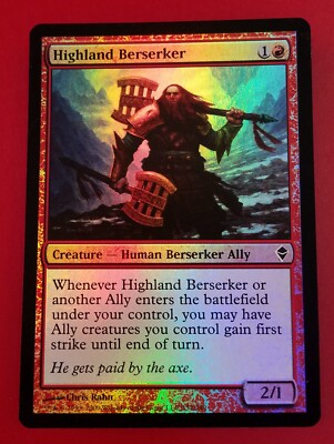 1x Highland Berserker | FOIL | Zendikar | MTG Magic Cards | eBay